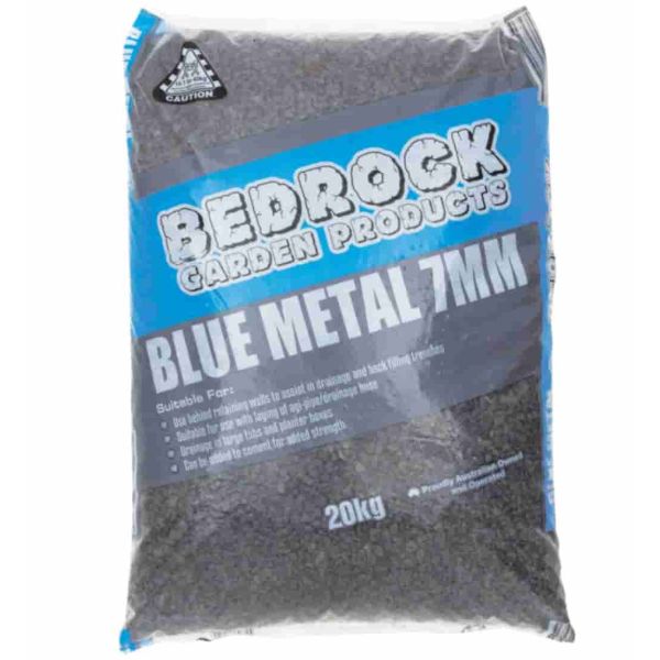 7mm BLUE METAL 20kg BAG BEDROCK | Steve Jones Landscaping