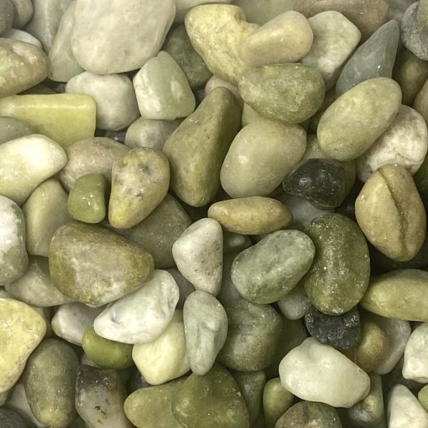 PEBBLE POLISHED JADE 20mm-30mm 20kg | Steve Jones Landscaping